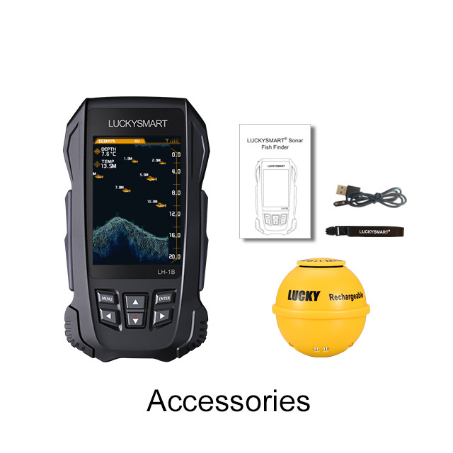 Портативный эхолот Lucky Fishfinder LH-1B с эхолотом